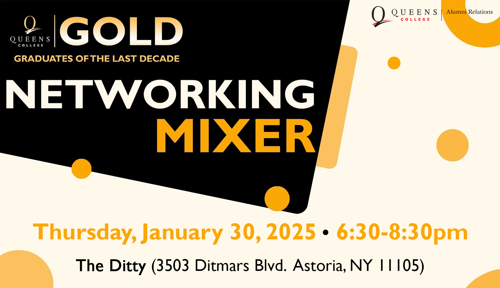 QC Gold Networking Mixer - Queens College/CUNY